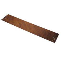 Rasenkante Cortenstahl 70 cm lang, 13,5 - 18,5 cm hoch, Beeteinfassung, Beetumrandung - Metall feuerverzinkt