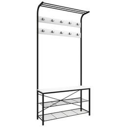 Garderobe Taliro Schwarz/Wei&szlig;
