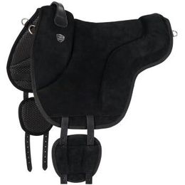 Equinate Reitpad California aus Wildleder schwarz L