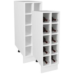 Vcm Weinregal Ma&szlig;e ca. H. 82 x B. 25 x T. 44 cm K&uuml;chenregal f&uuml;r Flaschen Regal - Esilo