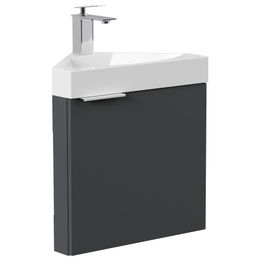 Posseik G&auml;ste WC Eckbadm&ouml;bel Delta Slimline G&auml;stebad SoftClose in versch. Ausf&uuml;hrungen