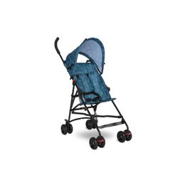 Lorelli Kinderwagen Buggy Vaya verstellbares Sonnendach, klappbar, Fu&szlig;st&uuml;tze blau