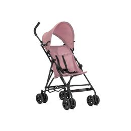 Lorelli Kinderwagen Buggy Vaya verstellbares Sonnendach, klappbar, Fu&szlig;st&uuml;tze pink