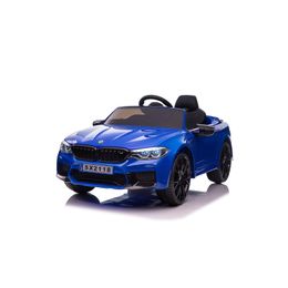 Chipolino Kinder Elektroauto BMW M5 Fernbedienung Musik Eva-R&auml;der Bluetooth blau