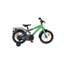 VOLARE Kinderfahrrad Thombike 14 Zoll, Gr&uuml;n