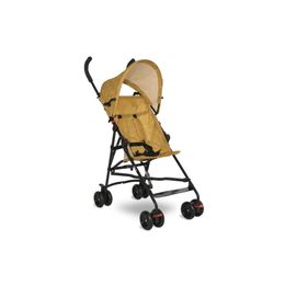 Lorelli Kinderwagen Buggy Vaya verstellbares Sonnendach, klappbar, Fu&szlig;st&uuml;tze gelb