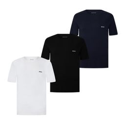 BOSS - T-Shirt f&uuml;r Herren, Rundhalsausschnitt (3er-Pack) (Schwarz/Wei&szlig;/Marine)