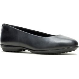 Hush Puppies Alice Flache Leder Damenschuhe Schwarz Standard Flats