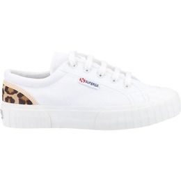 Superga - gestreift Sneaker f&uuml;r Damen (Wei&szlig;)