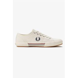 Fred Perry B708 Vintage Tennis Canvas Herren Sneakers Wei&szlig;