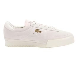 Lacoste - "L003 Neo" Sneaker f&uuml;r Damen, Wildleder, Klobiger Absatz (Naturwei&szlig;)