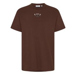 Off-White Off White - T-Shirt f&uuml;r Herren/Damen Unisex, Regul&auml;r (Schokolade/Wei&szlig;)