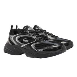 Lacoste - "Storm 96 2K" Sneaker f&uuml;r Herren, gepolstert, Flach (Schwarz)