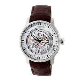 Heritor Automatikuhr Ryder Skelett mit Lederband