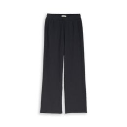 Tom Tailor M&auml;dchen Wide Leg Hose mit Struktur, grau, Uni, Gr. 134