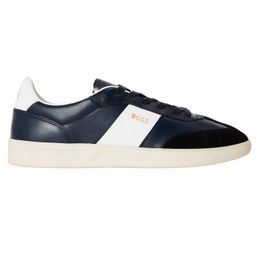 BOSS - "Brandon" Sneaker f&uuml;r Herren, Leder (Marine)