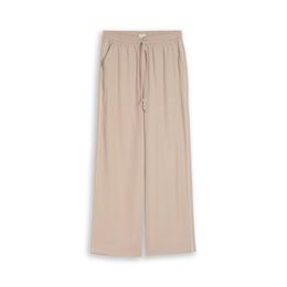 Tom Tailor Damen Loose Wide Fit Hose, grau, Uni, Gr. 38/32