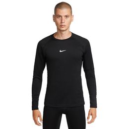 Nike Pro Top Warm Longsleeve Cre Bekleidung Herren schwarz