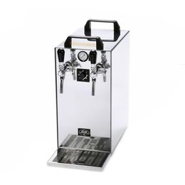 ich-zapfe Zapfanlage, Bierzapfanlage Kontakt 40/K PROFI, 2-leitig, 50 Liter/h, Trockenk&uuml;hlger&auml;t mit Membranpumpe u. integriertem Druckregler, Edelstahlgeh&auml;use, 