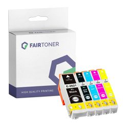 FairToner 5er Multipack Set Kompatibel f&uuml;r Epson Expression Premium XP-605 (26XL) Druckerpatronen