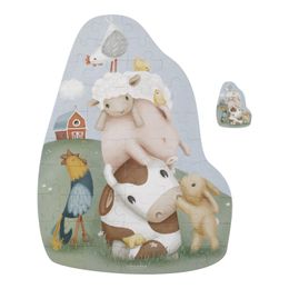 Little Dutch Bodenr&auml;tsel, Bodenpuzzle Little Farm - 42-teiliges Puzzle f&uuml;r Kinder ab 3 Jahren