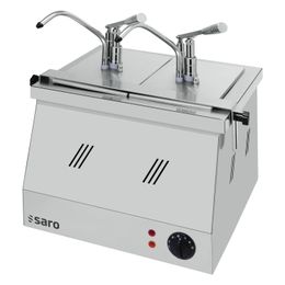 ich-zapfe SARO Bain Marie mit Spender (2x 4,5 L / 2x 3 L) - Professionelle So&szlig;enw&auml;rmer f&uuml;r die Gastronomie