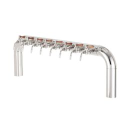 ich-zapfe Schanks&auml;ule, Bierzapfs&auml;ule - Lindr Cold bridge U8, 8 Ausl&auml;ufe | Edelstahl | Integrierte K&auml;ltebr&uuml;cke