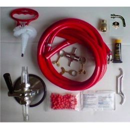 ich-zapfe Bierleitungsreinigungsger&auml;t, Reinigungsset f&uuml;r Zapfanlage und Keg - Gro&szlig; - 2leitig - 7mm - 30mm Reinigungsadapter