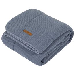 Little Dutch Baby Kuscheldecke uni blau "Pure Blue"