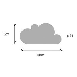 tresxics Wandsticker Wolken grau