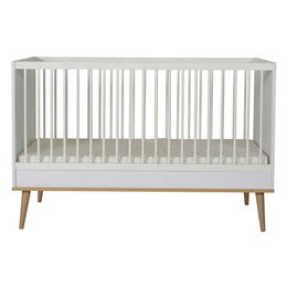 Quax Flow Babybett umbaubar weiss 70 x 140