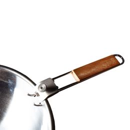 ich-zapfe Edelstahl Wok f&uuml;r Grillfass | Wokpfanne f&uuml;r Gem&uuml;se, Fleisch & mehr | 3L Volumen