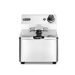 ich-zapfe Friteuse - Edelstahl, 6 l, mit Sicherheitsthermostat und Kaltzone