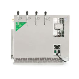 ich-zapfe Zapfanlage, Bierzapfanlage, Bierkoffer - Lindr AS 160 Inox Tropical, 4-leitig, Green Line