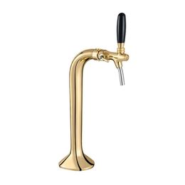 ich-zapfe Schanks&auml;ule goldfarben 1-leitig, elegant, "Topp-Qualit&auml;t!" (Paketpreis)