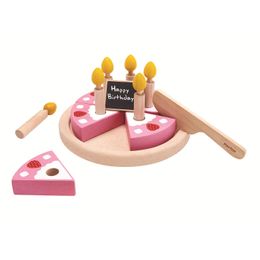 Plan Toys - Geburtstagskuchen Set, Gummibaumholz