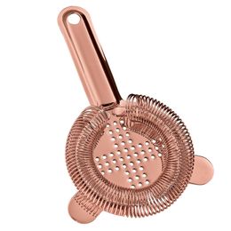 ich-zapfe Strainer cocktail, Cocktailsieb, Barsieb - Edelstahl 304, Kupfer-Optik