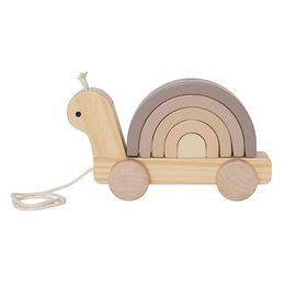 Jabadabado Kinderspielzeug, Nachziehtier, Stapelspielzeug Schnecke