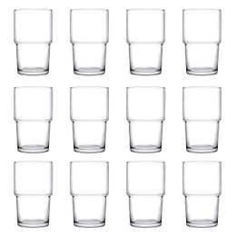 ich-zapfe Longdrinkgl&auml;ser, Trinkgl&auml;ser 12er-Set - Hill, 440 ml