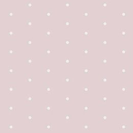 Casadeco My Little World Tapete weisse P&uuml;nktchen auf rosa