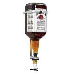 ich-zapfe JIM BEAM Flaschenhalter, Flaschen Wandhalterung, Wandhalter f&uuml;r die 4.5 Liter Flasche