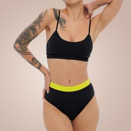 Weekiss High Waist Lemon Periodenunterw&auml;sche, Menstruationsunterw&auml;sche, Periodenslip