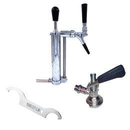 ich-zapfe Komplett Set Bierpumpe, Picknickpumpe mit Kolbenschankhahn 3/4, Co2-Abgang