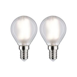 Paulmann LED-Leuchtmittelset Tropfen matt E14 4,8 W 470 lm neutralwei&szlig; 2 St&uuml;ck