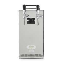 ich-zapfe Untertheken Komplett Set - Zapfanlage, Bierzapfanlage - Kontakt 40 2-leitig Trockenk&uuml;hler, Durchlaufk&uuml;hler 50 Liter/h, inkl. Schanks&auml;ule, Green Line