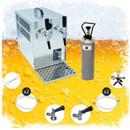 ich-zapfe Komplett Set - Zapfanlage, Bierzapfanlage - Bierkoffer, 2-ltg. 60 Liter/h