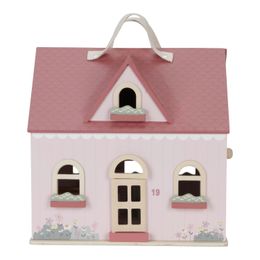 Little Dutch Puppenhaus Holz: Tragbares Holzpuppenhaus mit M&ouml;beln & Tragegriff (ab 3 Jahren)
