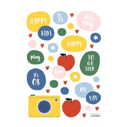 lilipinso Wandsticker A3 Apfel, Kamera & mehr