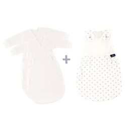 Tr&auml;umeland Tr&auml;umeland Liebmich Schlafsack Baby, Schlummersack, Innenschlafsack Set - Sternchen Grau 3tlg. Set