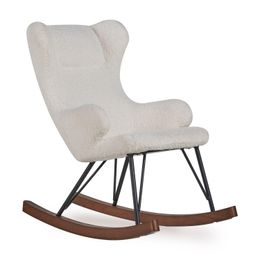 Quax Schaukelstuhl De Luxe Kids | Kinder Stillsessel im modernen Design | Gem&uuml;tlicher Kinderschaukelstuhl f&uuml;r Kinderzimmer - CREME